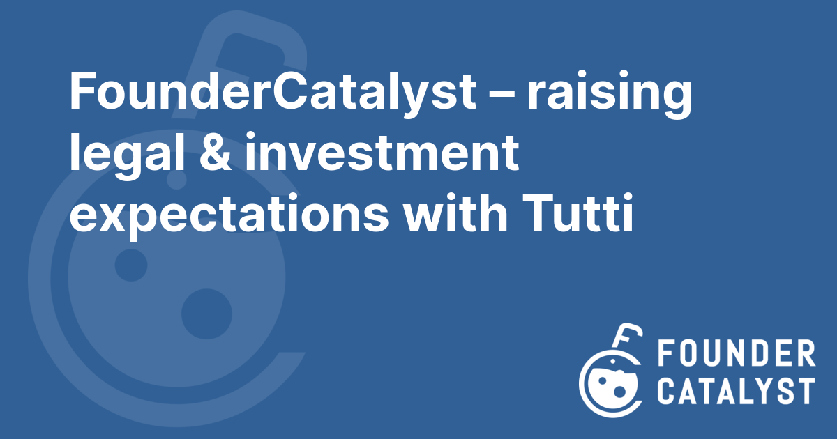 For founders raising investment, your fixed price | FounderCatalyst